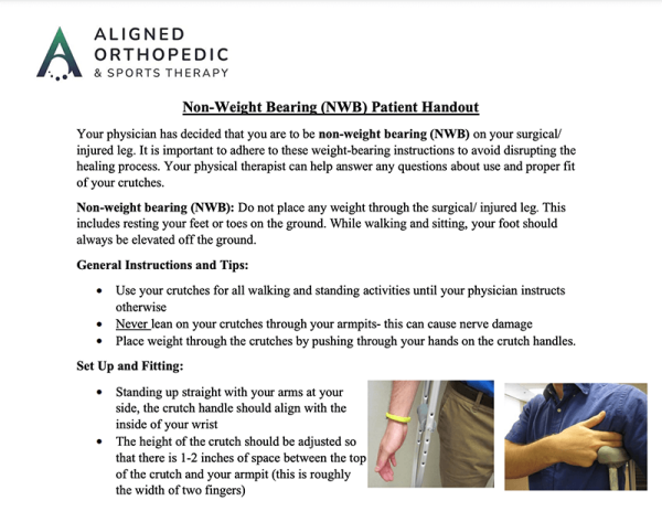 Weightbearing & Assistive Devices - Aligned Therapy Partners